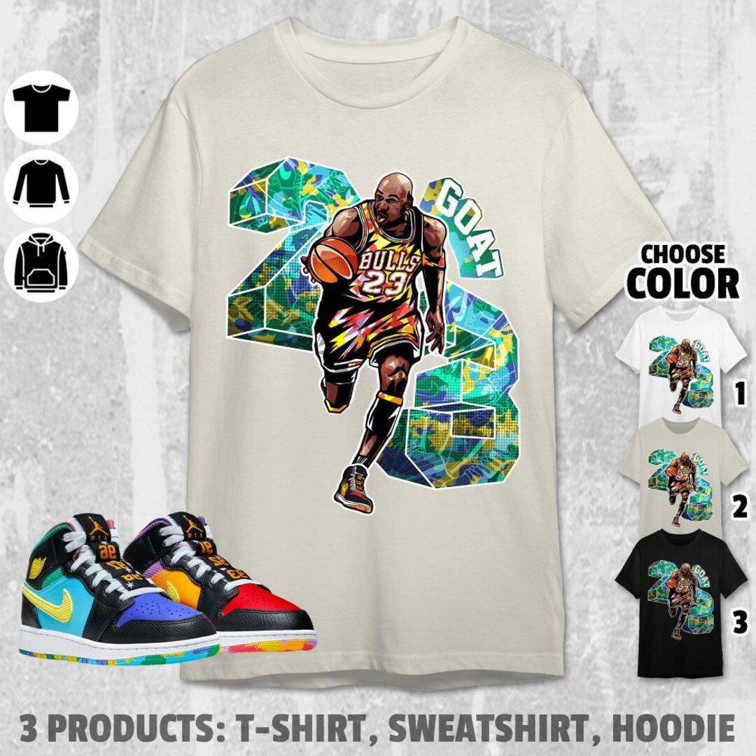 Jordan 1 Mid GS Six Championships Unisex T-shirt, Sweatshirt, Hoodie ...