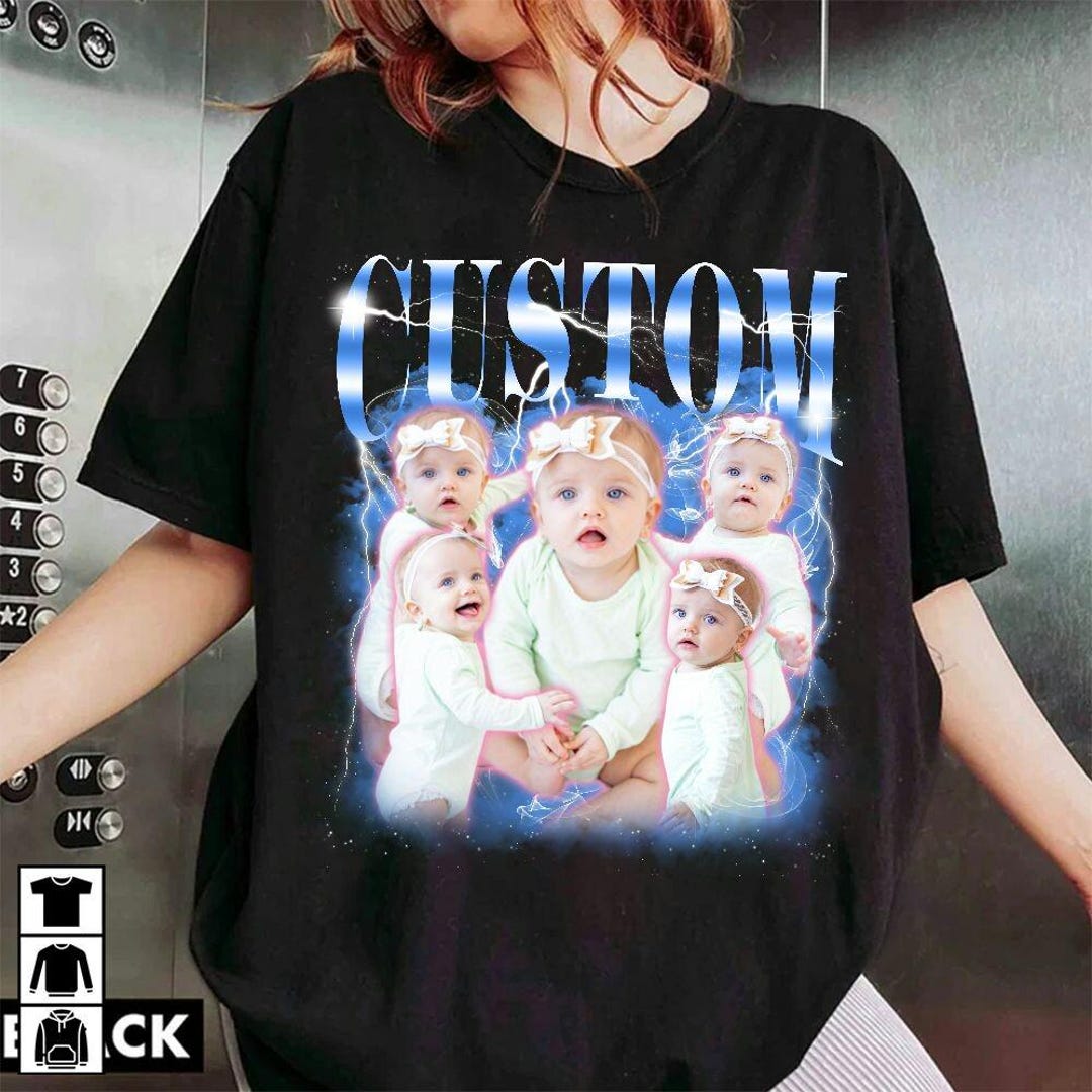 Custom Bootleg Photo Baby Shirt, Custom Bootleg Vintage Shirt, Custom ...