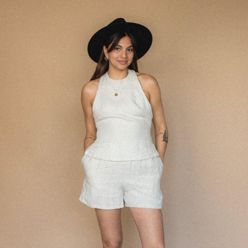 Ellyn Top Sewing Pattern PDF – Beginner-friendly Low Back Halter Top ...