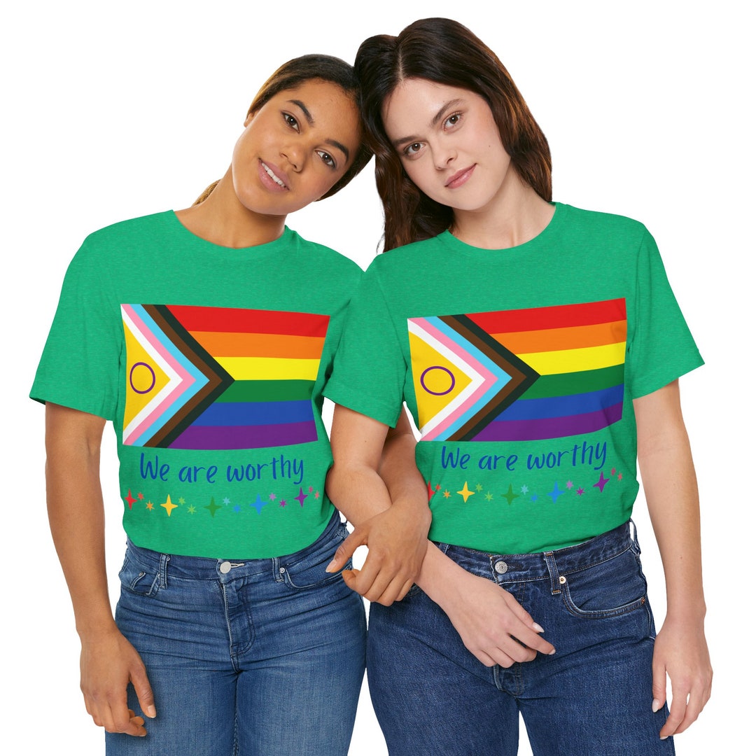 We Are Worthy LGBTQ Gay Pride Month Unisex Jersey Short Sleeve Tee Soft ...
