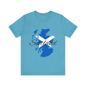 Scotland Saltire Scottish Flag Unisex Jersey Short Sleeve Tee Soft ...