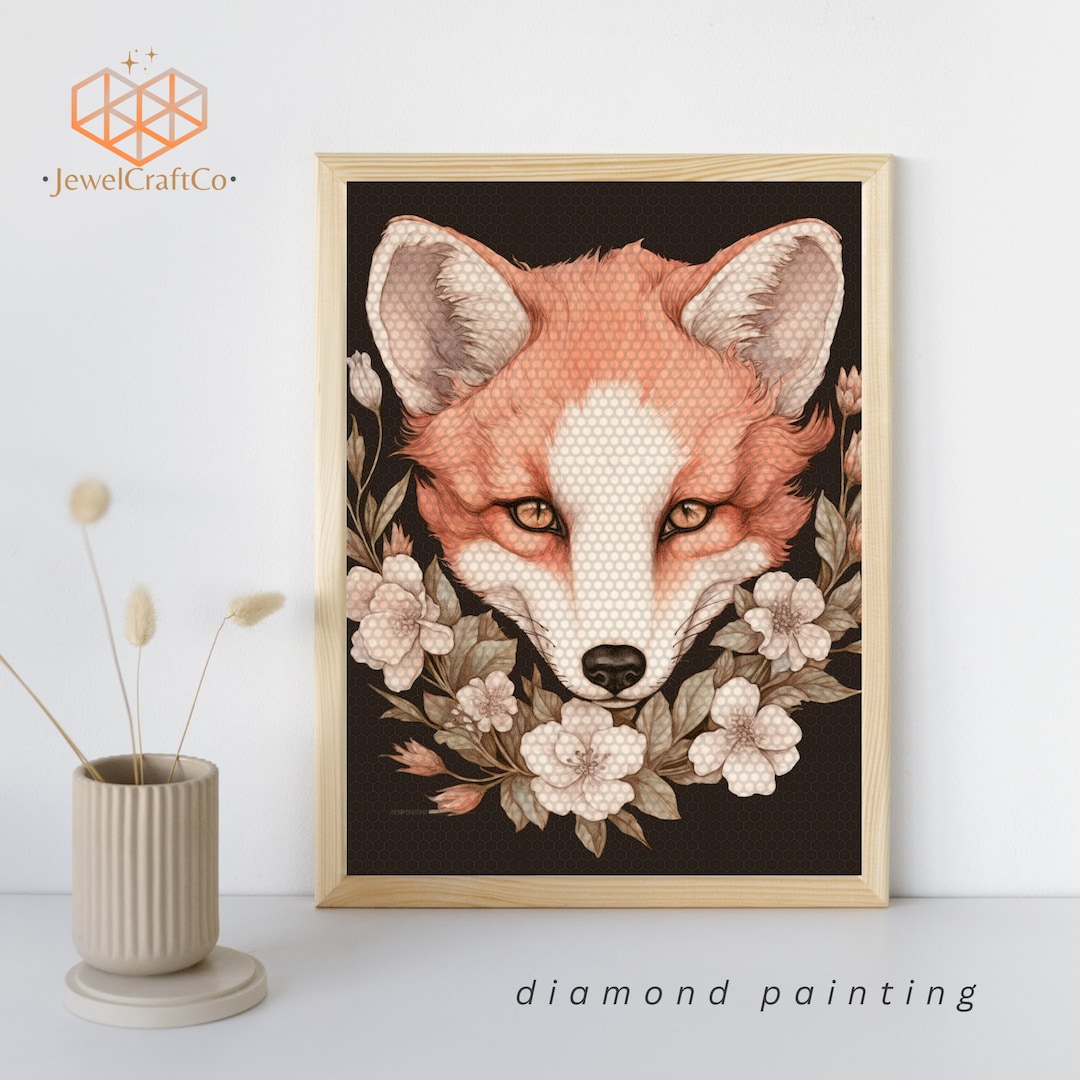 Fox Diamond Painting Kit 40x50cm, Gem Art Kits for Adults and Kids, Diy ...