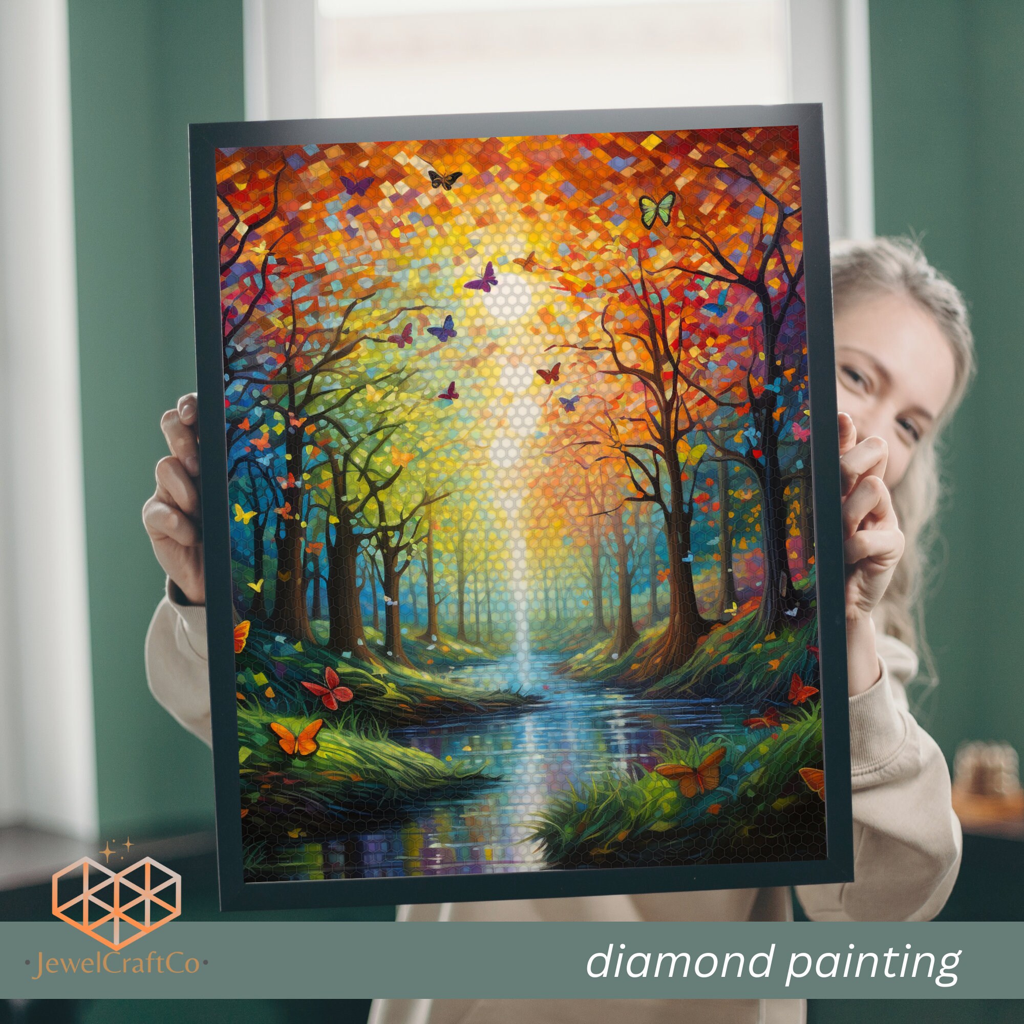 Enchanted Forest Diamond Painting Kit 40x50cm, Gem Art Kits for Adults ...