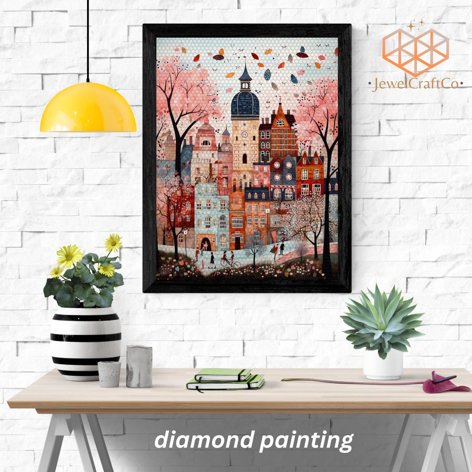 Naive London Cityscape Diamond Painting Kit 40x50cm, Bohemian 3d ...