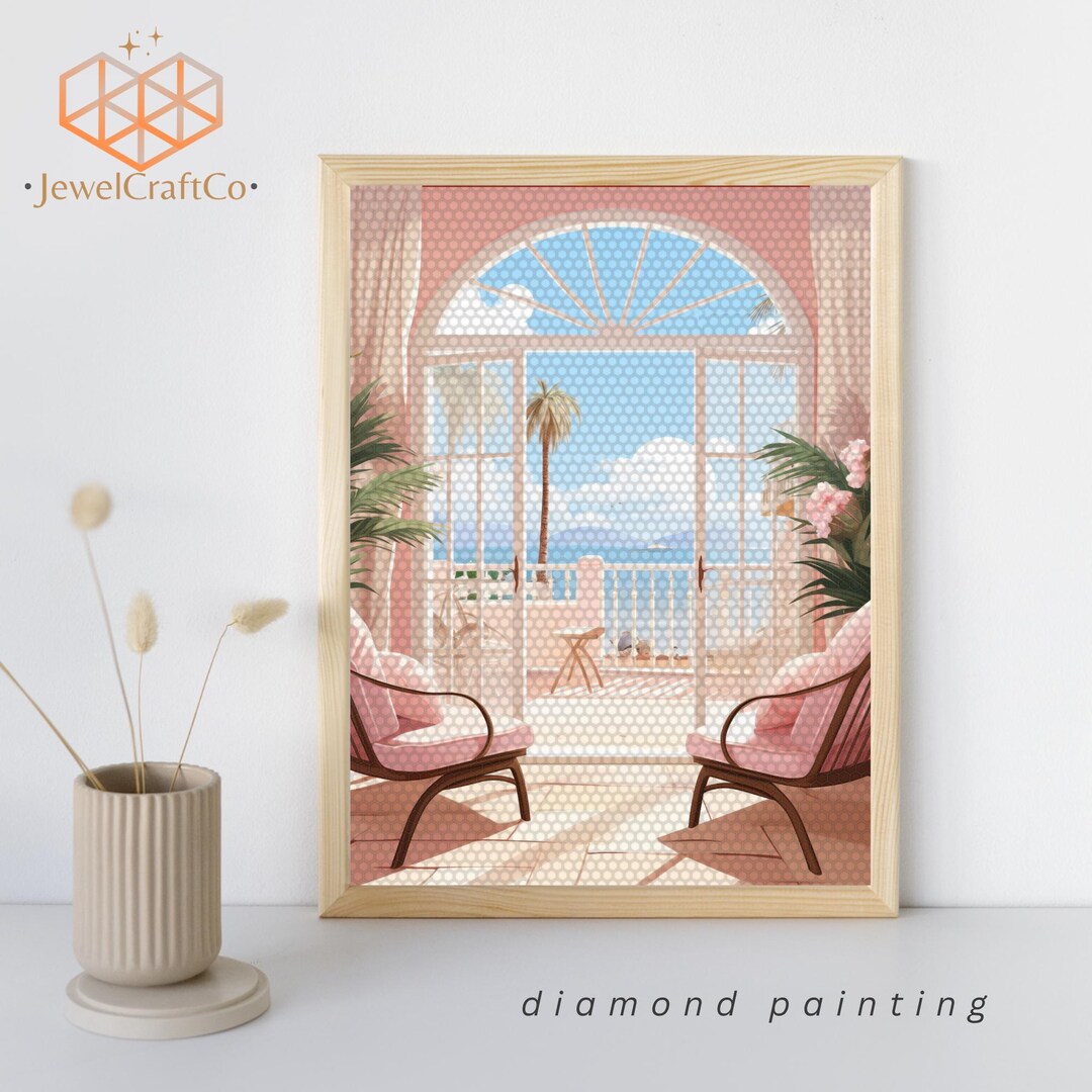 Sea-view Diamond Painting Kit 40x50cm, 3d Painting, Gem Art Kits for ...