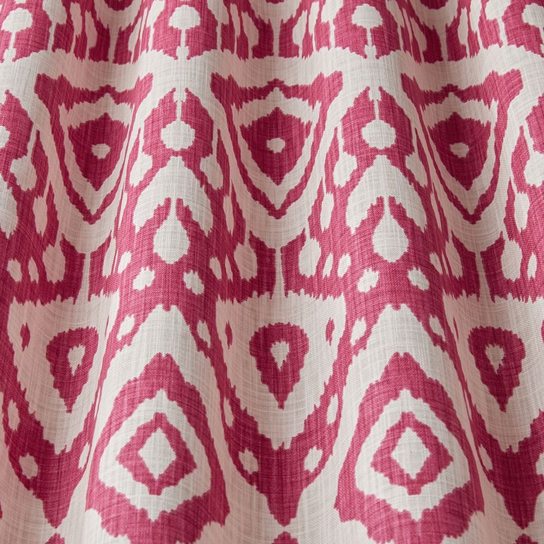 Safi Moroccan Ikat Fuchsia Fabric Upholstery African Inspired Bright ...