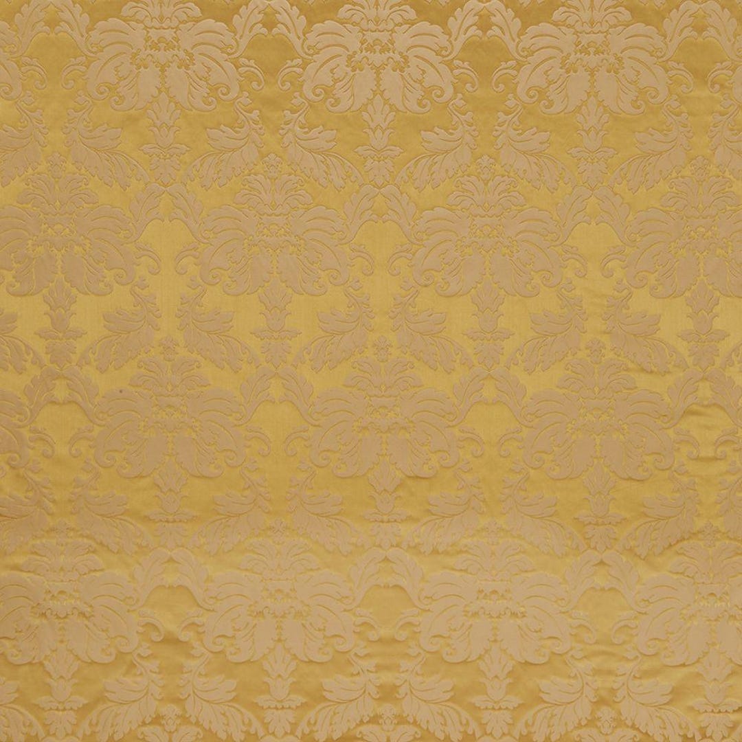 Renaissance Fia Damask Old Gold - Etsy