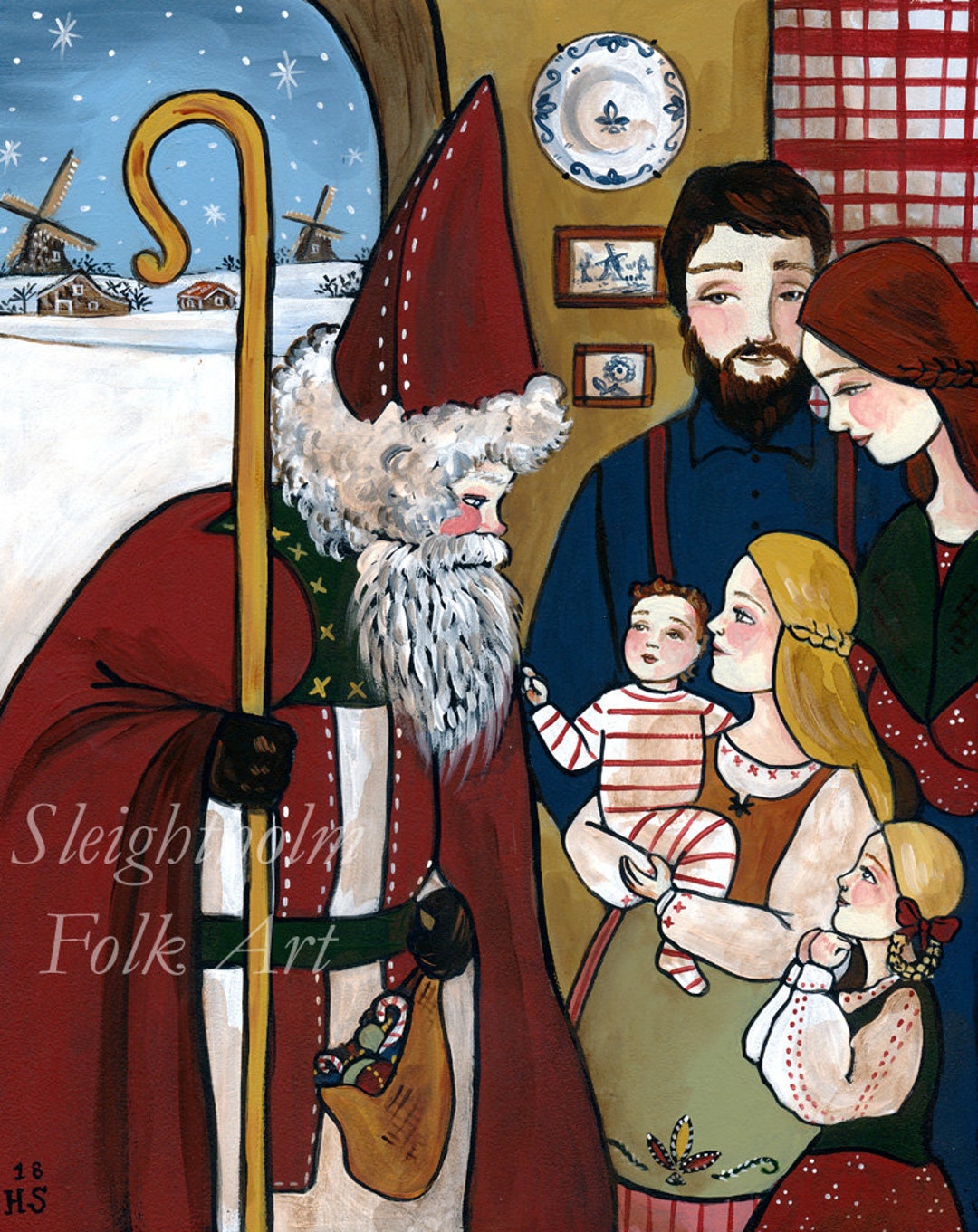 PRINT A Visit From St Nicholas Christmas Art - Etsy