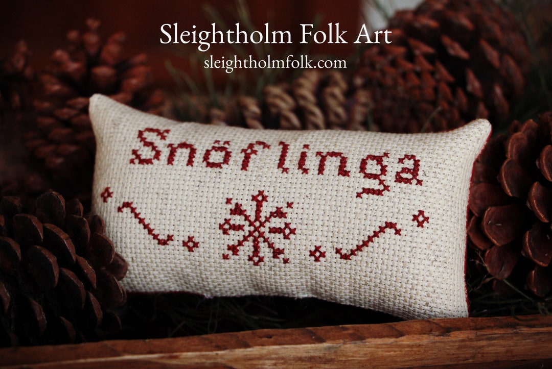 CROSS STITCH PDF Snoflinga Swedish Snowflake Pattern Primitive ...