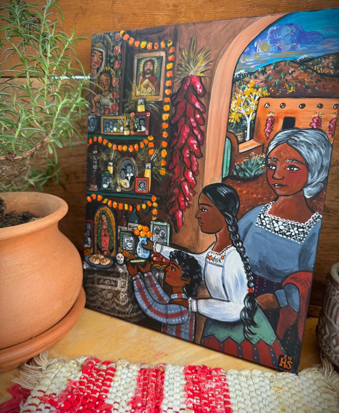 ORIGINAL the Ofrenda 8x10 Mexican Catholic Folk Art - Etsy