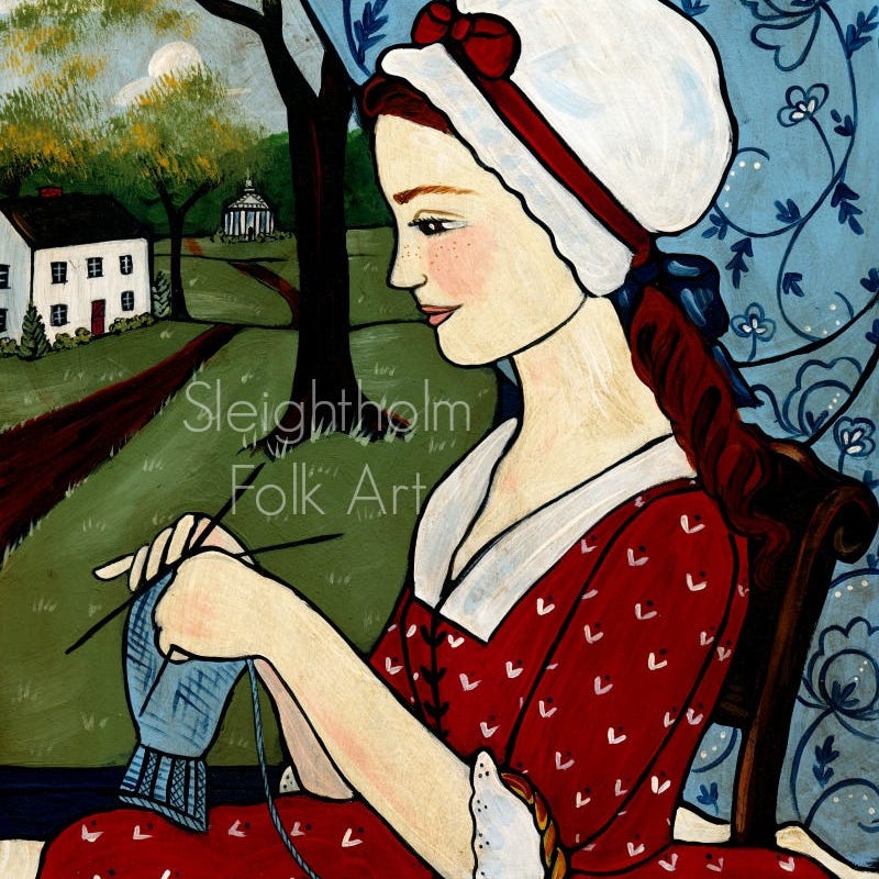 Prim Folk Art - Etsy