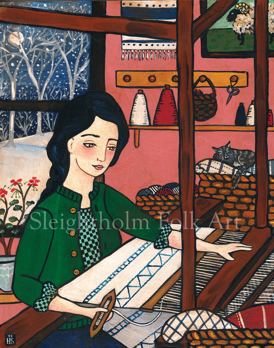 PRINT 8x10 Winter Weaver - Etsy
