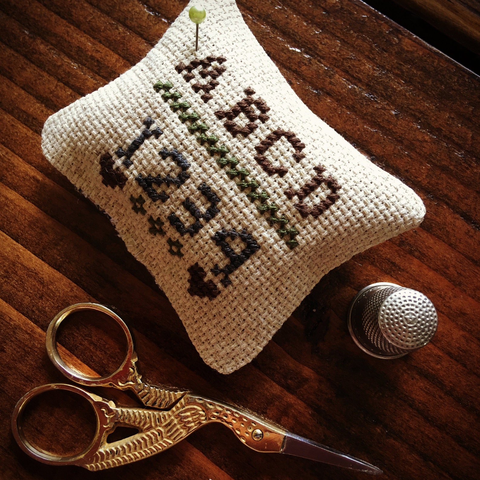 PDF Cross Stitch Pattern ABCD Sampler Pin Cushion - Etsy