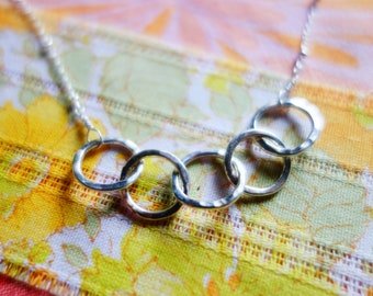 Five Rings Necklace - Etsy