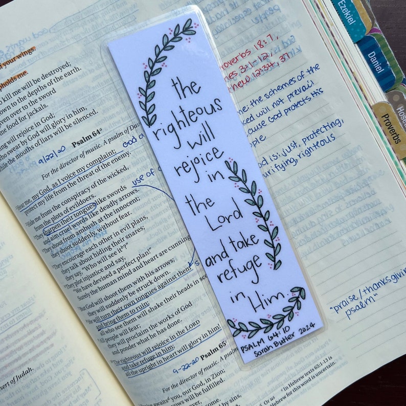 Scripture Bookmarks | Bible Verse | Psalms | Book Accessories ...