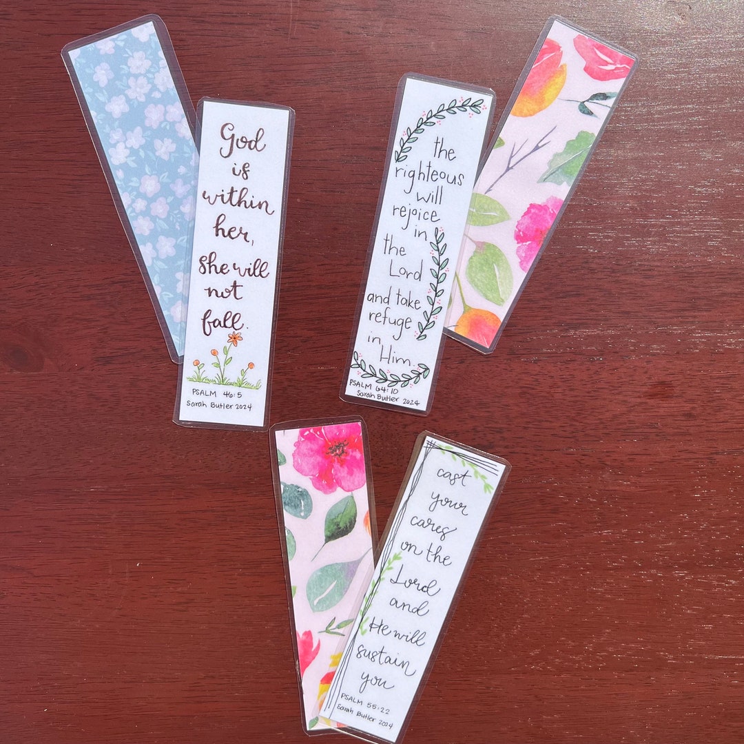 Scripture Bookmarks | Bible Verse | Psalms | Book Accessories ...