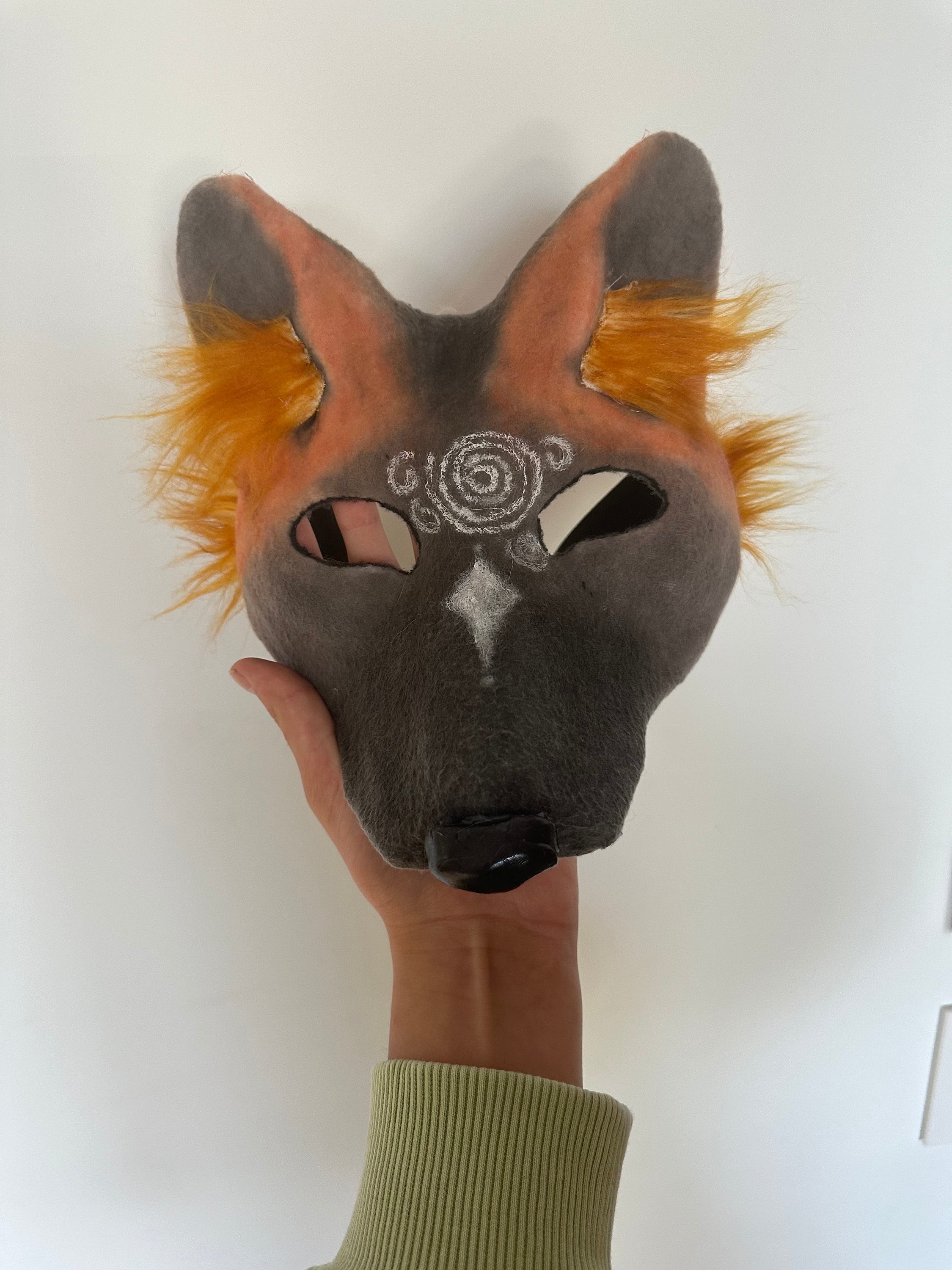 Cross Fox Mask With Markings - Etsy