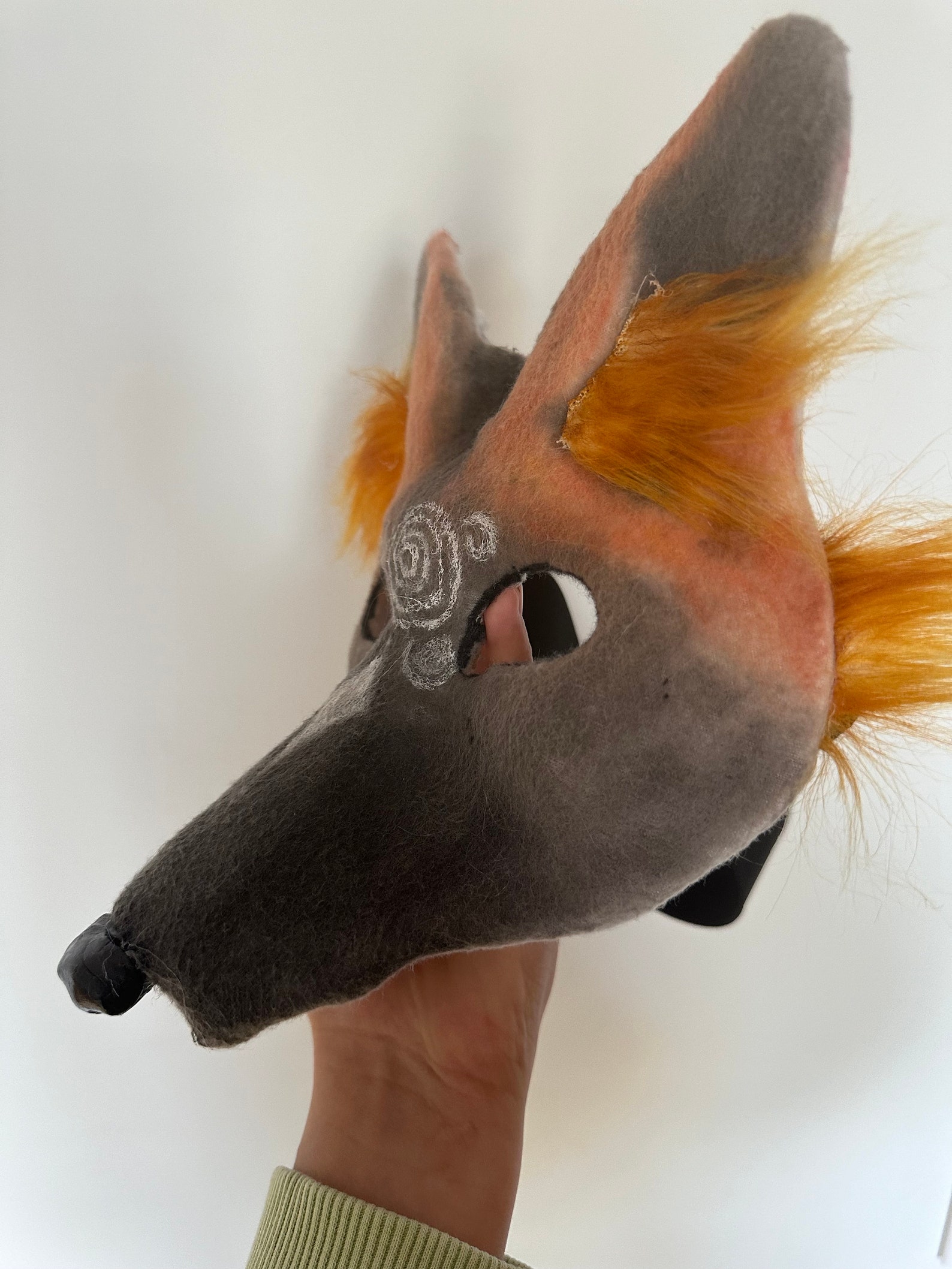 Cross Fox Mask With Markings - Etsy
