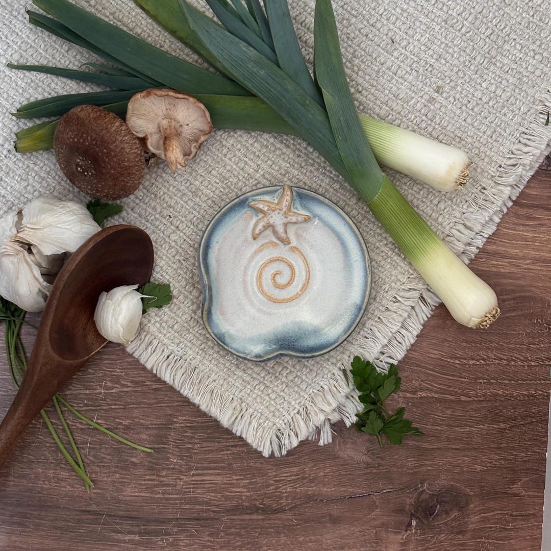 Starfish Cooking Spoon Rest Spoonrest , Handmade Pottery - Etsy