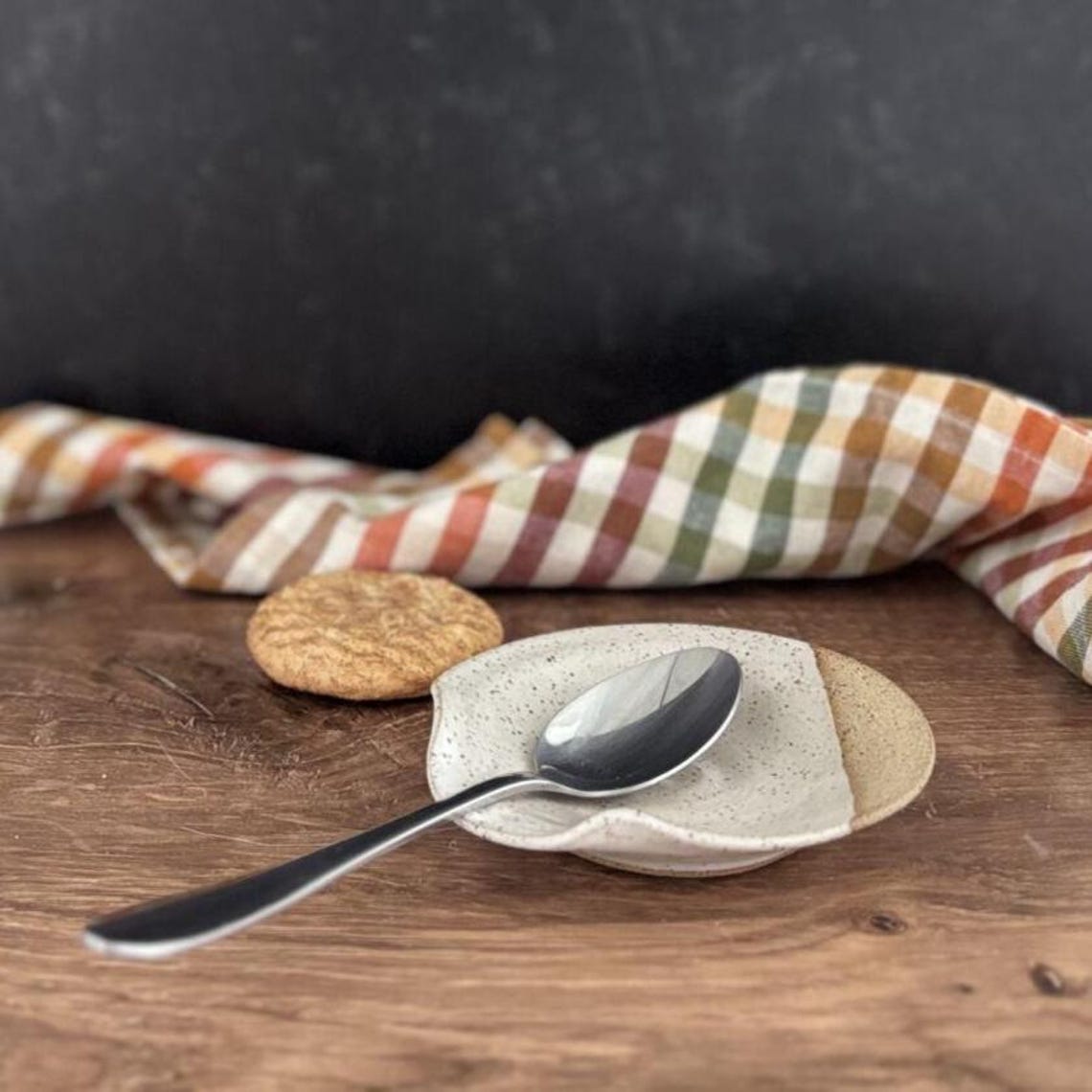 Handmade Ceramic Saltstone Bare Clay Spoon Rest - Etsy