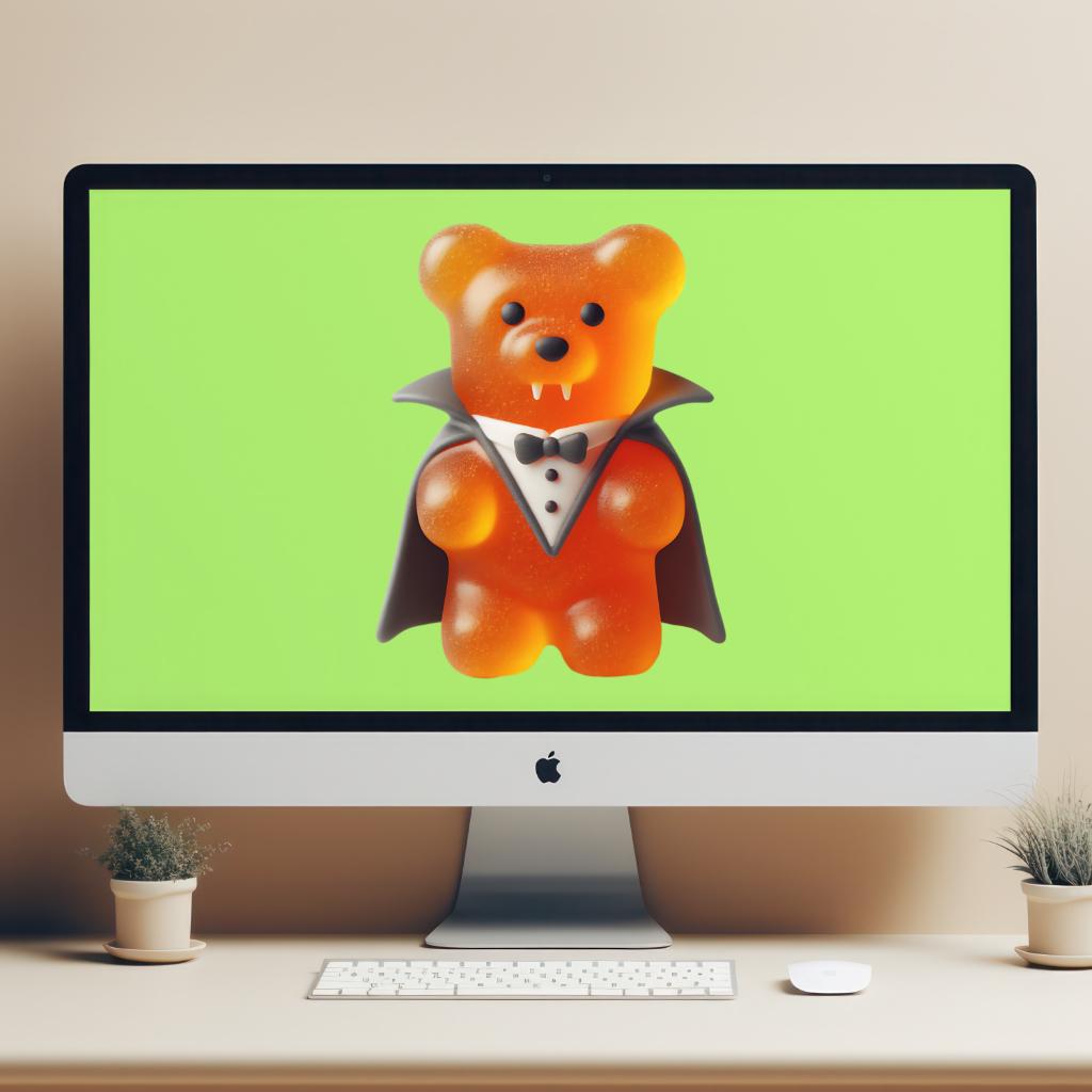 Gummy Bear Vampire Clip Art PNG Halloween Digital Downloads for Print ...