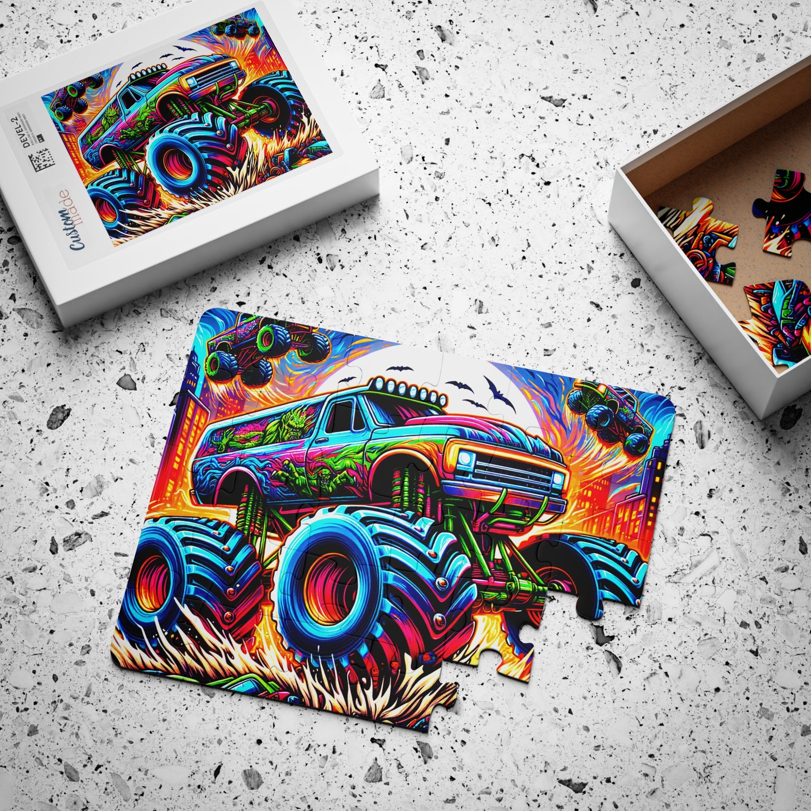 Personalized Monster Truck Puzzle for Kids Birthday Christmas Gift ...