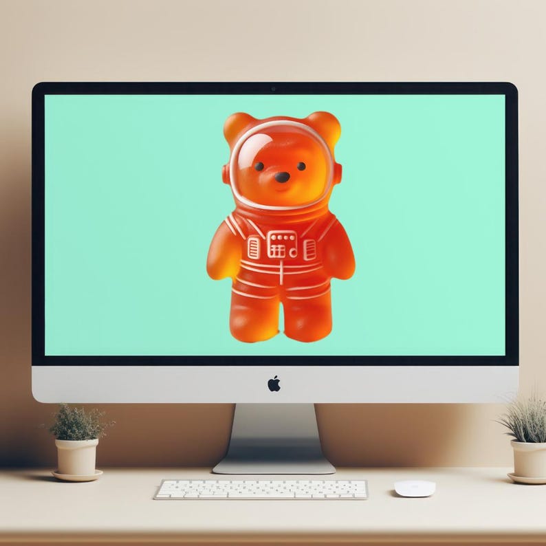 Gummy Wear Customs Bear Clip Art PNG for Halloween, Customizable & Fun ...