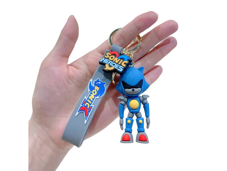 Sonic Keychain Detailed Sonic the Hedgehog Charm, Collectible Gaming ...