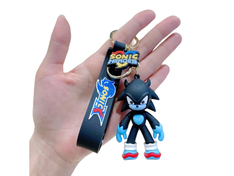Sonic Keychain Detailed Sonic the Hedgehog Charm, Collectible Gaming ...
