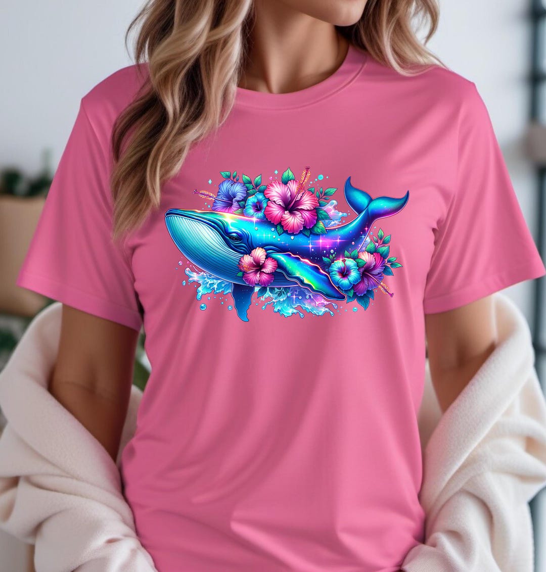 Blue Whale Graphic Tee: Ocean Nautical Unisex T-shirt - Etsy