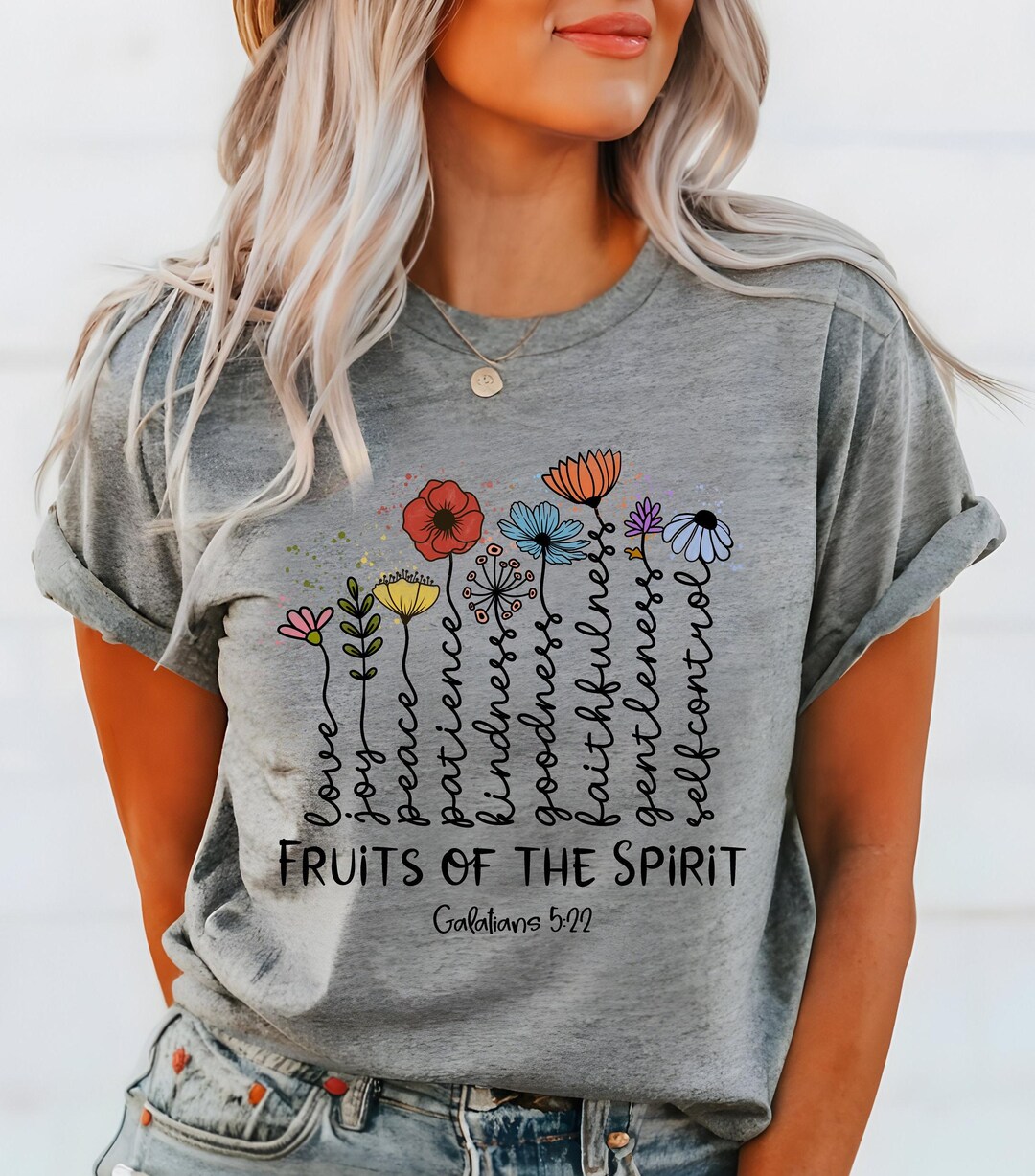 Fruits of the Spirit Shirt, Faith Gift for Her, Motivational Shirt ...