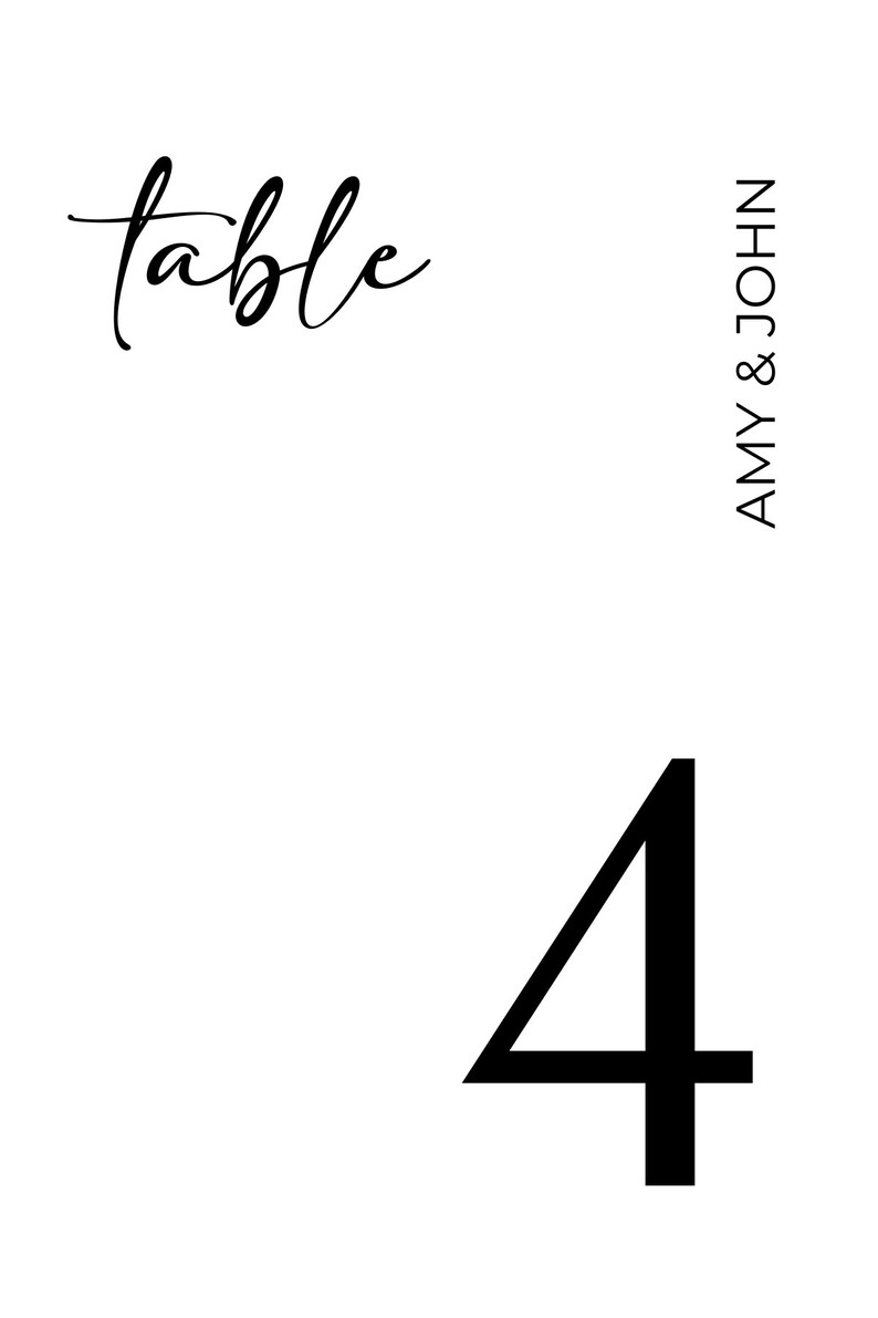 Customizable Table Numbers Template for Events Digital Download ...