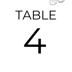 Customizable Table Numbers Template for Events Digital Download ...