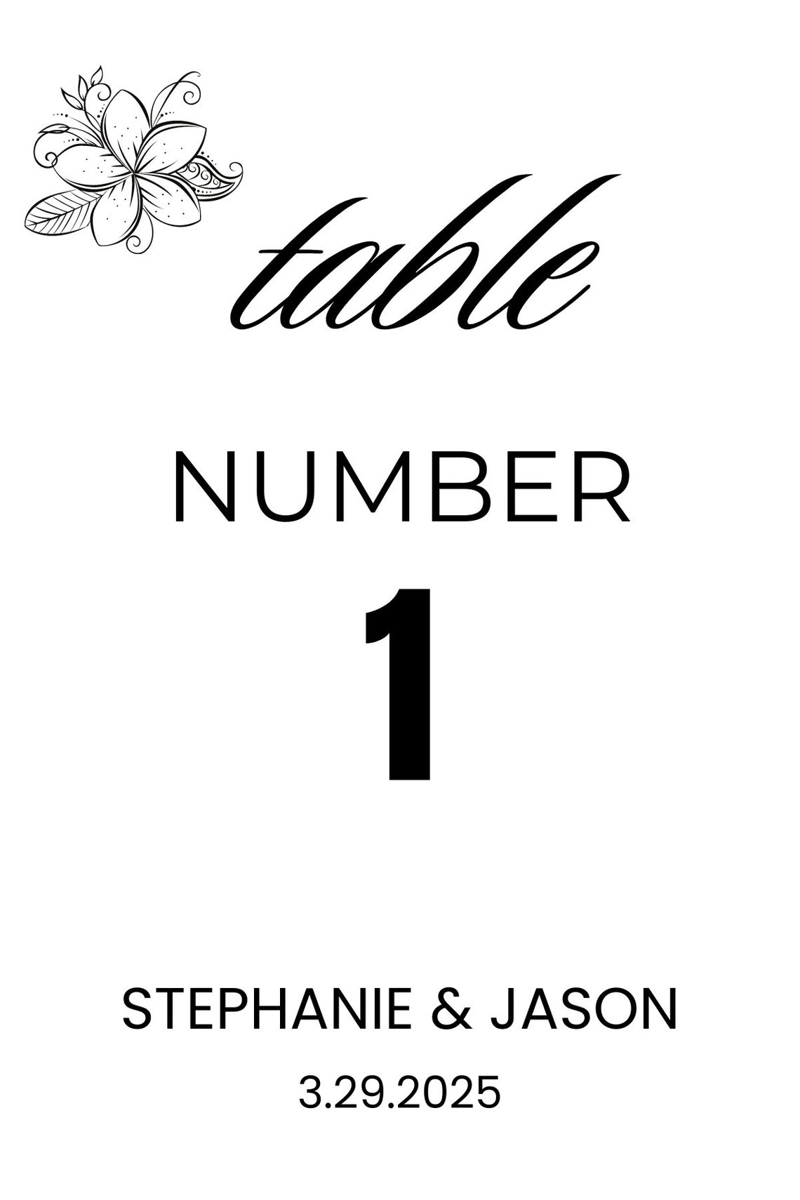 Customizable Table Numbers Template for Events Digital Download ...