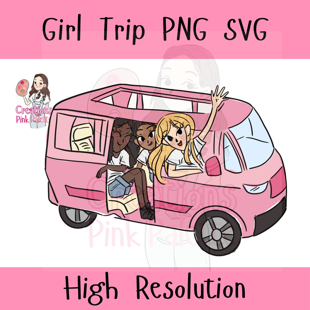 Girls Trip Designs PNG SVG Clipart Soft Girl, Girly, Preppy, Cute ...