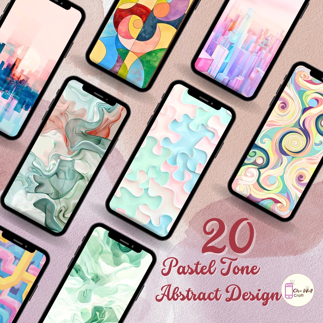 20 Abstract Pastel iPhone Wallpaper, Trendy Phone Wallpaper, Pastel ...