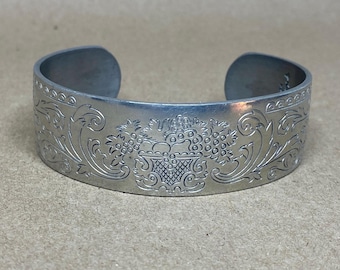 Vintage Kirk Steiff Pewter Cosmos Pewter Cuff Bracelet, 70s - Etsy