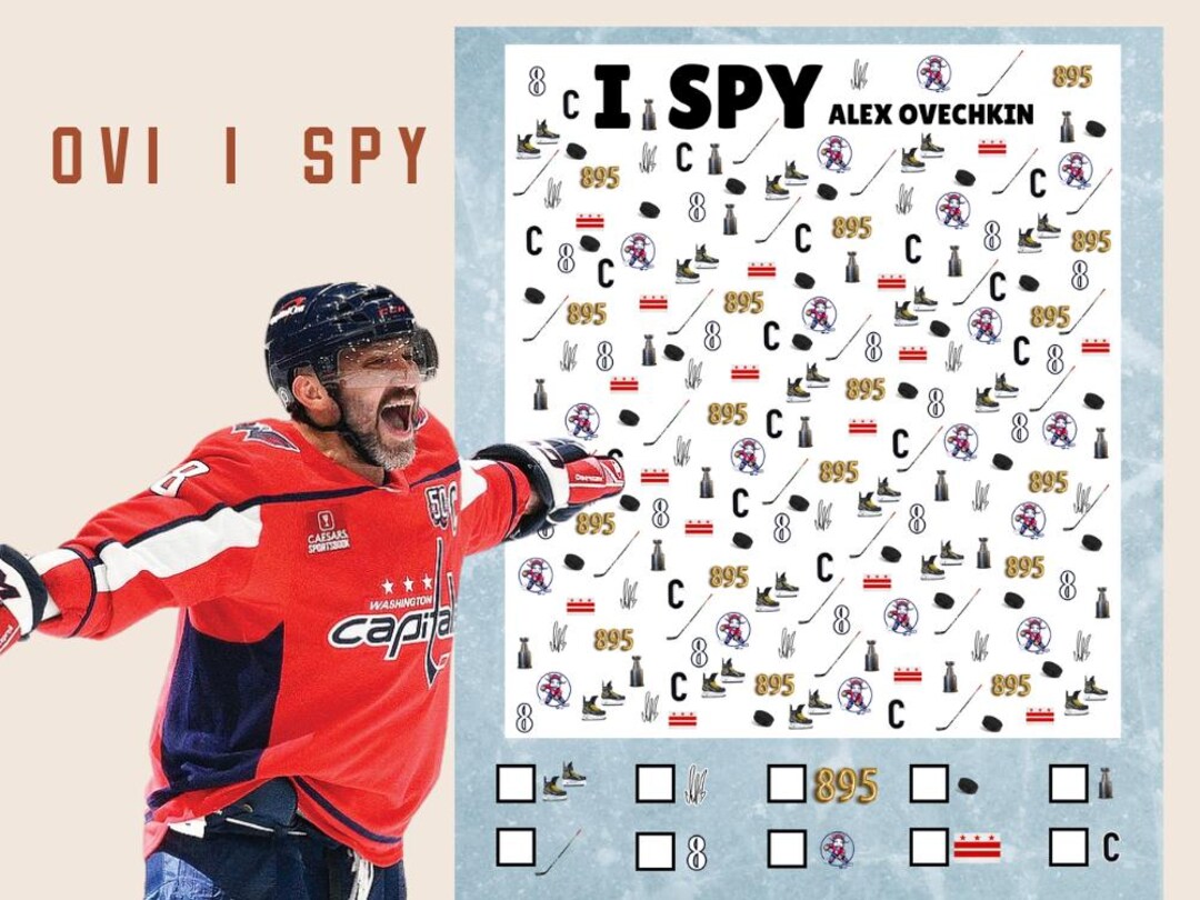 Alex Ovechkin Ovi Great 8 895 Gr8t Washington Capitals Hockey I Spy ...