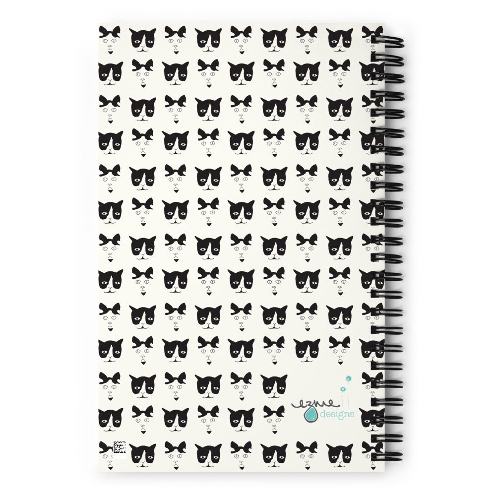 Tuxedo Cats Modern Designs Spiral Notebook - Etsy