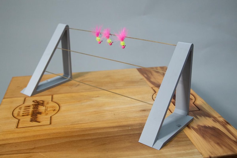 Fly & Jig Tying Drying Rack Kit | 3D Printed Stand W/ 3 Brass Rods ...