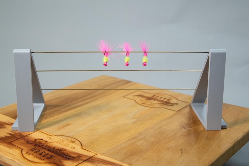 Fly & Jig Tying Drying Rack Kit | 3D Printed Stand W/ 3 Brass Rods ...