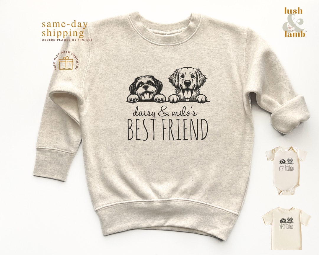 Best Friend Romper, Custom Baby Romper, Protected by Dog Shirt, Baby ...