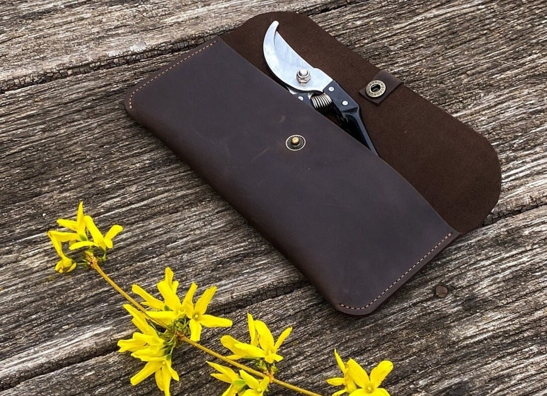 Custom Leather Florist Tool Case, Leather Work Pouch, Gifts for Florist ...