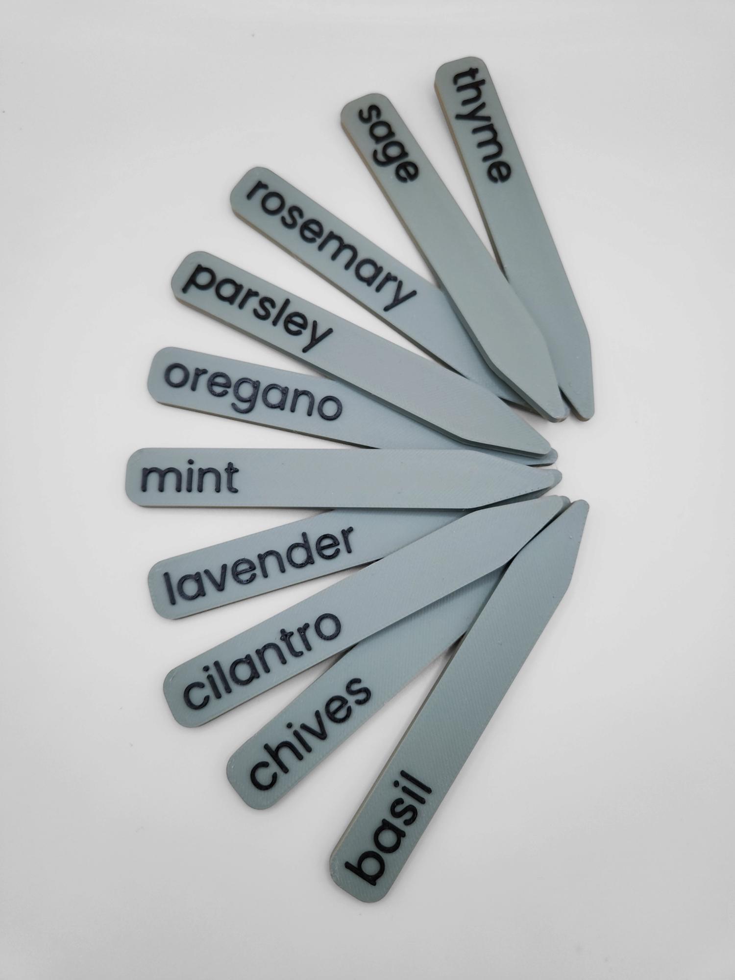 10-pack Herb Garden Labels/markers, Biodegradable Eco-plastic - Etsy