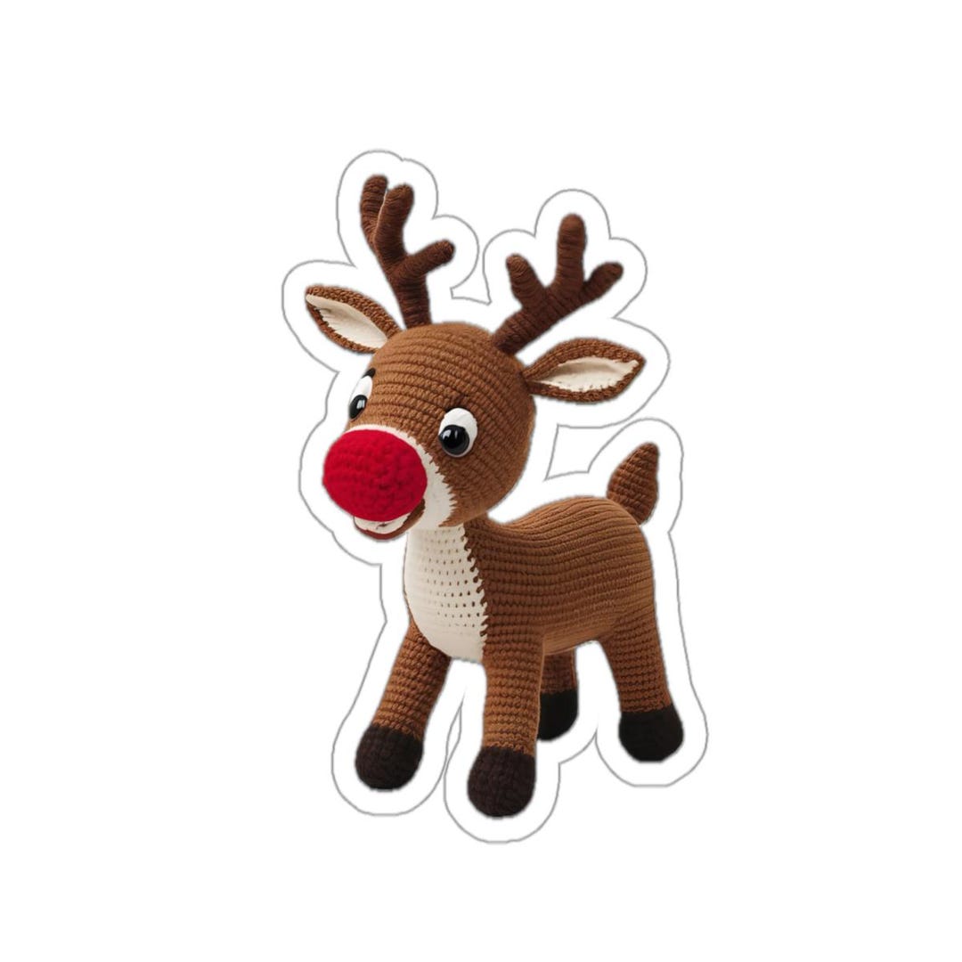 Santa's Reindeer Sticker Rudolph the Red Nosed Reindeer Sticker ...