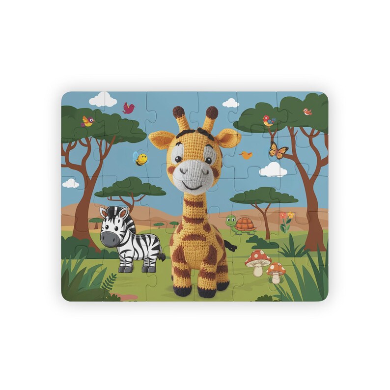 30-piece Giraffe Puzzle for Children Age 4-8 Safari Animal Puzzle for ...
