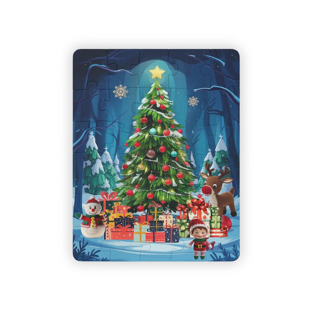 30 Piece Christmas Puzzle Christmas Tree With Presents Snowman Reindeer ...