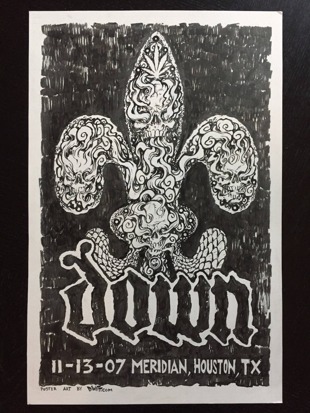 Down Gigposter Original Drawing - Etsy