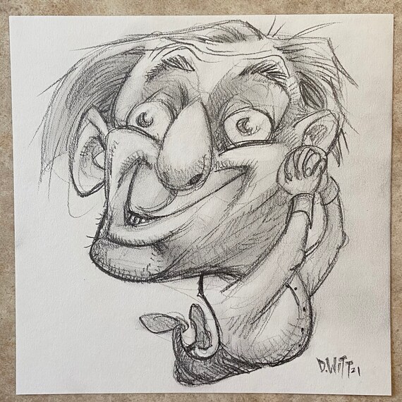 Goofy Pencil Drawing