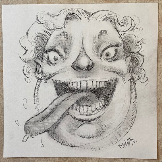 Goofy Pencil Drawing